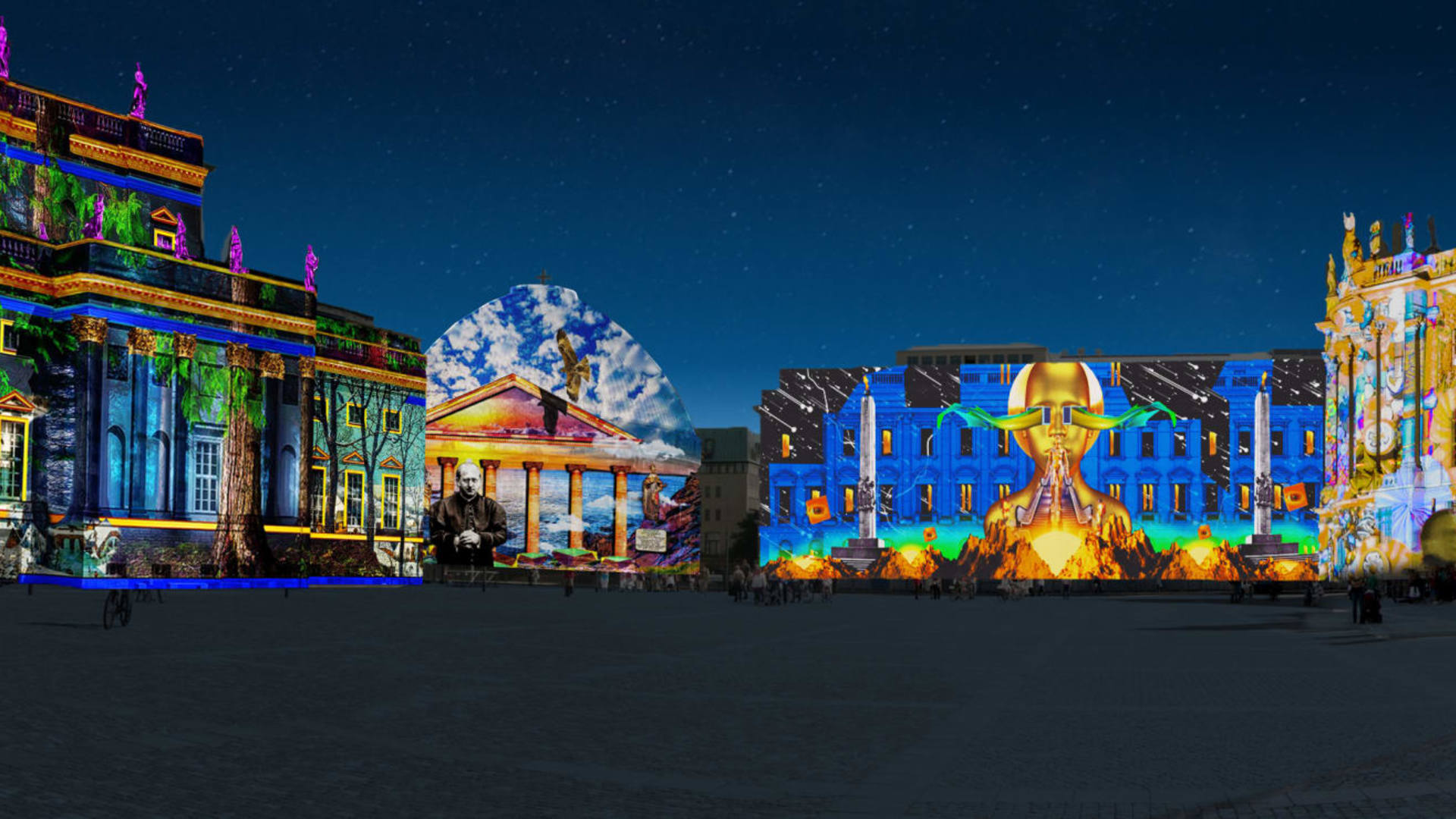 Psychedelic Art What Is Projection Mapping Technology Basa Studio